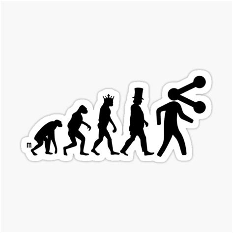 Evolution Sticker For Sale By Landai Redbubble