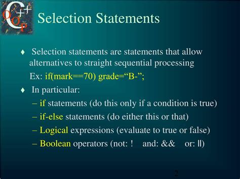 Ppt Selection Structures If And Switch Statements Powerpoint