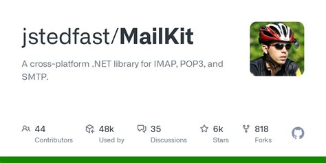 Github Jstedfastmailkit A Cross Platform Net Library For Imap Pop3 And Smtp