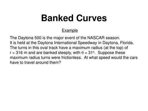 PPT Banked Curves Ch And PowerPoint Presentation Free Download ID