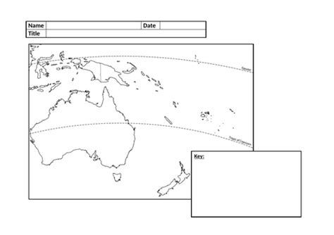 Blank Oceania Map Teaching Resources