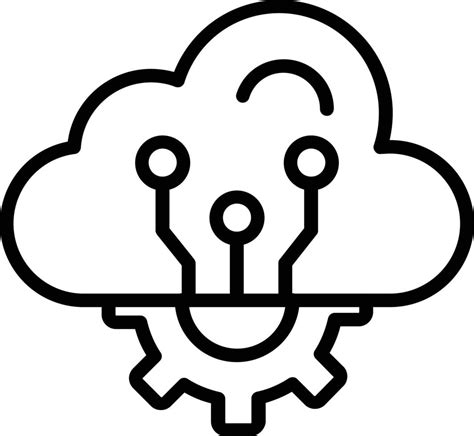Cloud Computing Vector Line Icon 8794320 Vector Art At Vecteezy