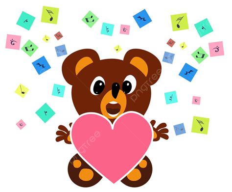 귀여운 테디베어 프린트 모피 노래 사람들 Png 일러스트 및 벡터 에 대한 무료 다운로드 Pngtree