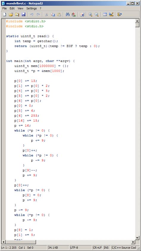 Optimizing Brainfuck Compiler