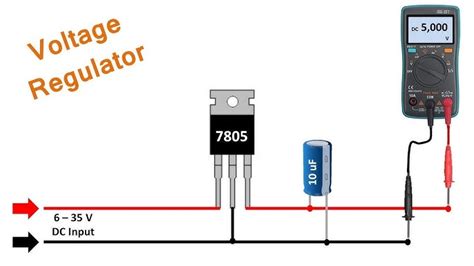 12v to 5v dc converter 7805 mosfet voltage regulator circuit