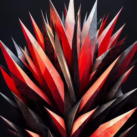 추상적인 배경 날카로운 가장자리가 있는 다채로운 게임 벽지 3d 렌더링 프리미엄 Ai 생성 이미지