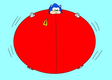 Sonic Wearing An Inflatable Suit By Tanasweet123 On Deviantart