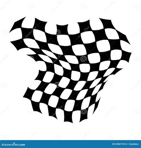 Distorted Deformed Grids Royalty Free Cartoon