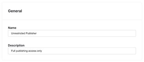 Example Custom Role Unrestricted Publisher Firstup