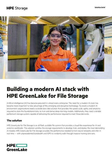 Rohit Chaudhari On Linkedin Building A Modern Ai Stack With Hpe Greenlake For File Storage