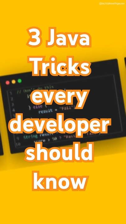 which trick is your favorite comment below 👇 java codingtips