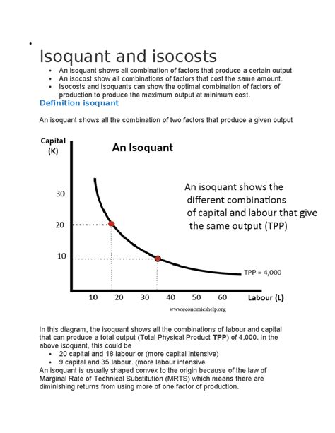 Isocost And Isoquant Analysis Eco 101 Lecture Notes Studocu