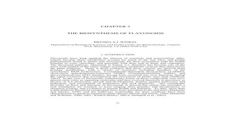 Pdf Chapter 3 The Biosynthesis Of Flavonoids Dokumen Tips