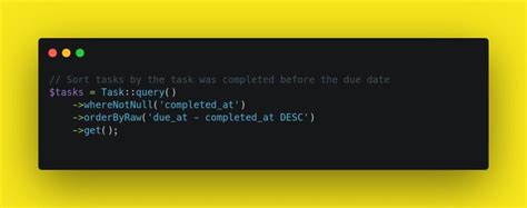 In Laravel You Can Pass A Raw Query To Order Your Results For Example