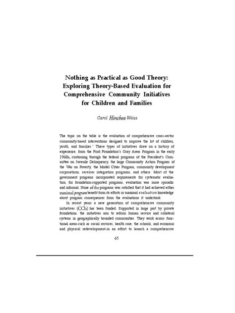 Weiss 1995 Pdf Evaluation Theory