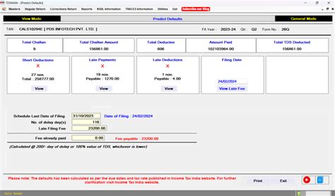 Predict Defaults Tdsman Ver 14 1 User Manual