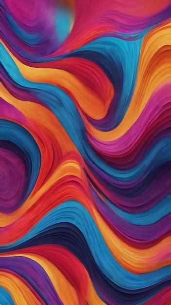 Premium Photo Abstract Colorful Wave Background Generative Ai
