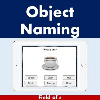 Naming Objects Field Of By Resolve Speech Therapy TPT