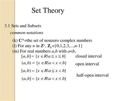 Set Theory And Relation