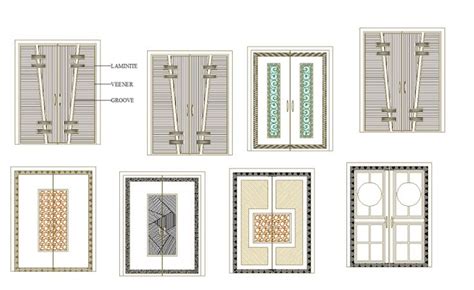 Different Type Of Window Detail Elevation Cad Blocks Layout Dwg File Cadbull Block Layout