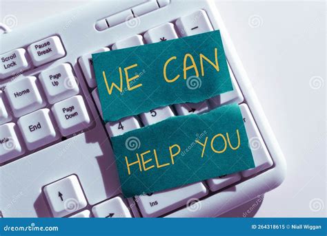 Handwriting Text We Can Help You Business Concept Support Assistance