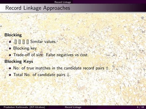 Indexing Techniques For Scalable Record Linkage And Deduplication Ppt Free Download