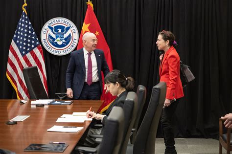 Dhs Secretary Alejandro Mayorkas Meets With Minister Wang Xiaohong 012 Homeland Security