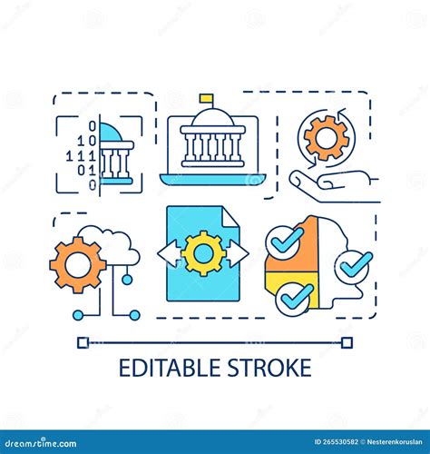 Digitization Concept 2 Colored Line Icon Cartoon Vector Cartoondealer