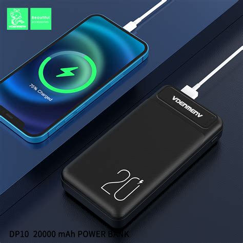 Внешний аккумулятор VDENMENV DP10 20000mAh цвет: черный ᐅ купить в Минске