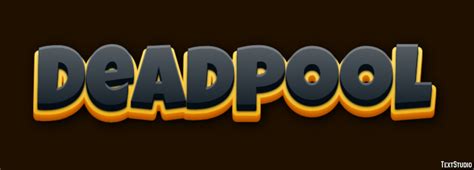 Deadpool Text Effect And Logo Design Brand