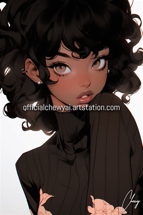 Black Skinned Anime Girl