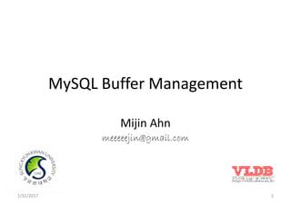 MySQL Buffer Management PPT