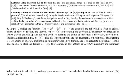 solved extreme value theorem evt ﻿suppose that f x ﻿is a
