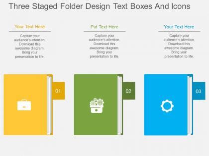 Design Folder Icon PowerPoint Presentation And Slides PPT Sample SlideTeam