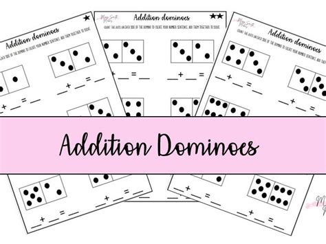 Differentiated Addition Dominoes Teaching Resources