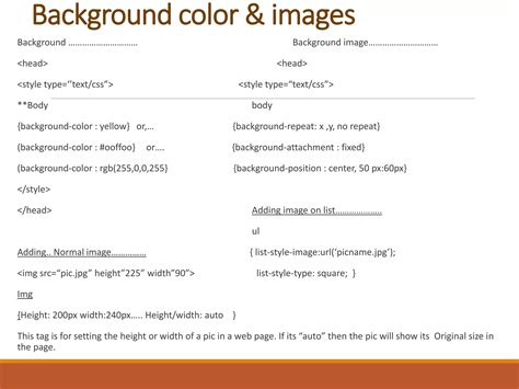 Web Designing 2 Css Basic Coding Ppt
