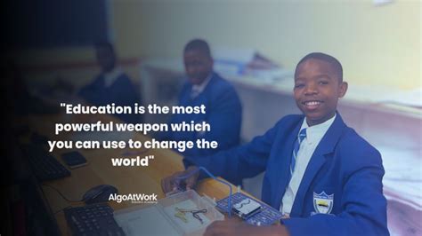 Algoatwork On Linkedin Nelsonmandela Education Robotics