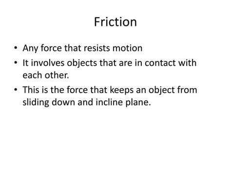 Friction Powerpoint Slides Learnpick India