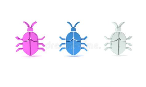Colorful System Bug Concept Icon Isolated On White Background Code Bug Concept Bug In The