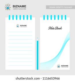 Company Design Notepad Logo Stylish Design Stock Vector Royalty Free Shutterstock