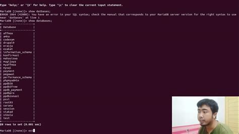 Backup Database Mysql Xampp Via Terminal Youtube