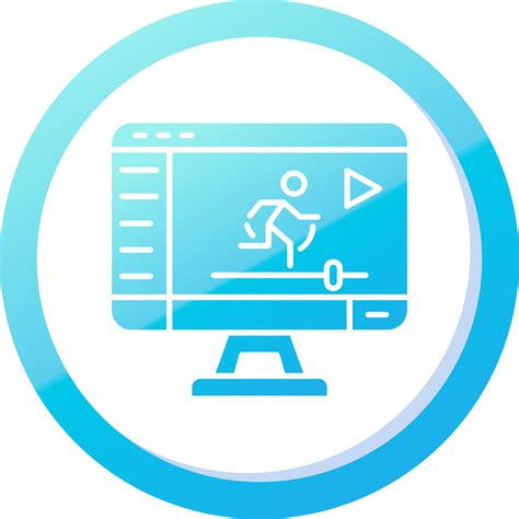 Motion Graphic Solid Blue Gradient Icon 37793723 Vector Art At Vecteezy