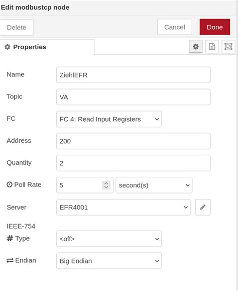 How To Access A Modbus Tcp Device General Node Red Forum