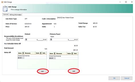 How To Apply A Write Off Within A Patients Ledger Coaction Software Inc