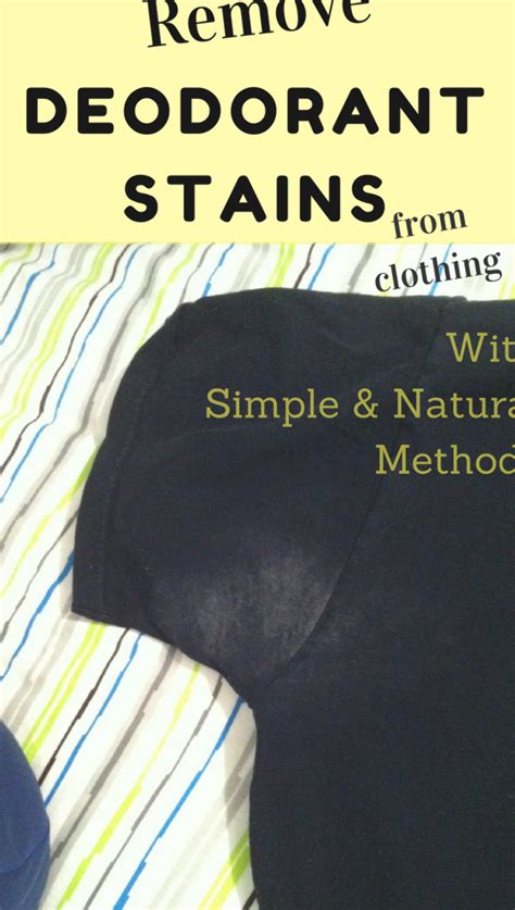 How To Remove Deodorant Stains Effective Methods Artofit