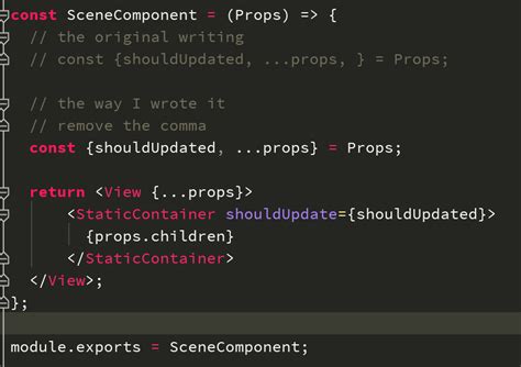 A Trailing Comma Is Not Permitted After The Rest Element Const Shouldupdated Props