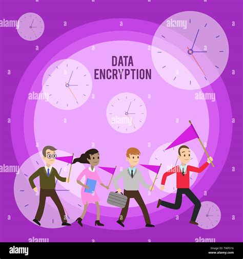 Conceptual Hand Writing Showing Data Encryption Concept Meaning Symmetrickey Algorithm For The