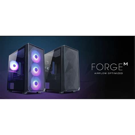 July Promo Tecware Forge M Omni ARGB MATX Casing Black White Shopee Malaysia