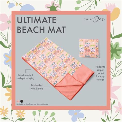 Ultimate Beach Mat Thirty One Gifts Pocket Sand Thirty One