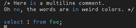 Multiline Comments · Issue 49 · Derekstride Tree Sitter Sql · Github